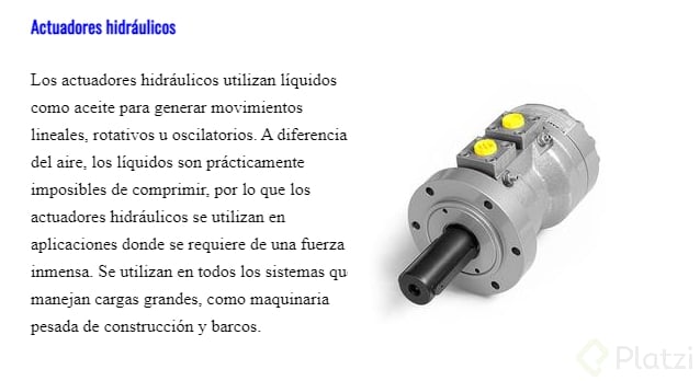Cuales Son Los Tipos De Actuadores Hidraulicos - fiteranmapa